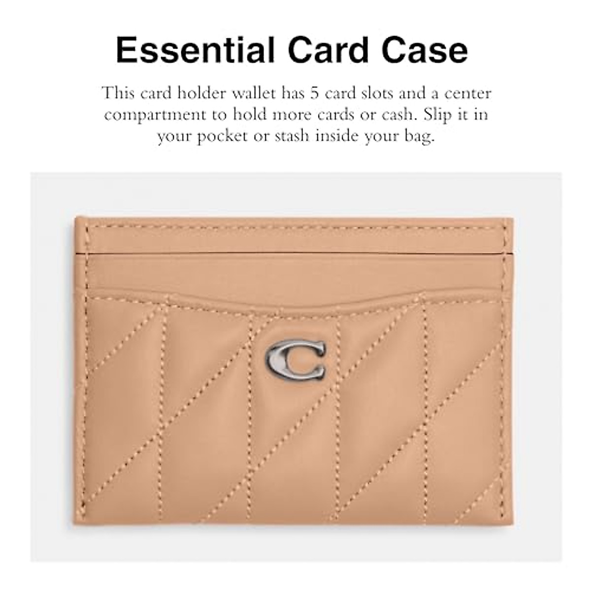 Coach Quilted Pillow Leather Essential Card Case