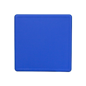 Flash Furniture Wren 24'' Square Blue Plastic Height Adjustable Activity Table