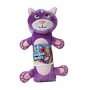 Cloudz Kids Plush Seat Belt Buddy XL Travel Pillow - Cat