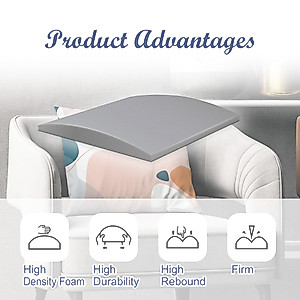 RunNico 20" x 20" Living Room Sofa Sag Support - High-Density Foam Cushion Couch Cushion Support - Sag Repair Replacement for Sofa Couch Loveseat Chair (1, Grey)