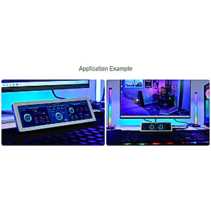 waveshare 8.8inch 480x1920 IPS Side Monitor No Touch for Raspberry Pi/Jetson Nano/PC Windows 11/10 / 8.1/8 / 7, Built-in HiFi Speaker, with CNC Process Alloy Enclosure