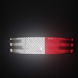 Dot-C2 Red/White Reflective Safety Conspicuity Adhesive Tape 2 Inch x 150 Feet - for Vehicles,Trailers,Boats,Signs (2 In x 150 Ft)