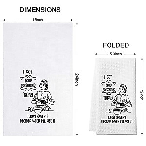 WCGXKO Mother Gift Housewives Gift Mother Thank You Gift Kitchen Towel for Mom (I GOT Food)