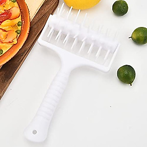 Commercial Dough Presses,Pizza Dough Docker Pastry Roller with Spikes Pizza Docking Tool for Home Commercial Kitchen Pizza Making Accessories That Prevent Dough From Blistering