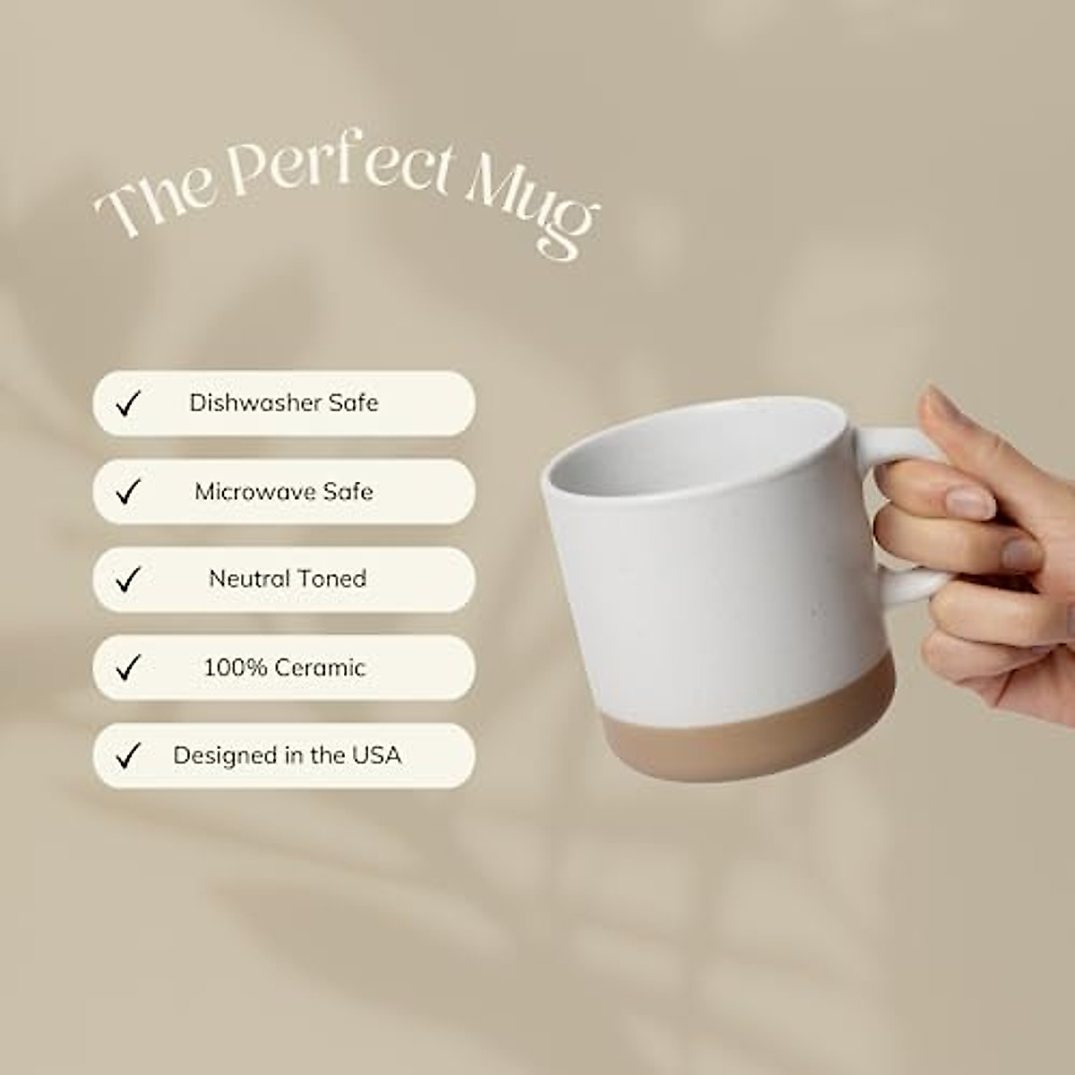 Unboxme Givenne Ceramic Mug Set 4pk of 12oz - Trendy Gloss Body & Nature-Baked Base - Microwave-Safe Coffee Mug with Unique Artisanal Character - Ceramic Material - For Coffee Mugs and Coffee Cups