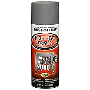 Rust-Oleum 249340 Automotive High Heat Primer Spray Paint, 12 Ounce (Pack of 1), Gray
