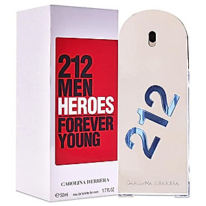 Carolina Herrera 212 Heroes Forever Young Men EDT Spray 1.7 oz