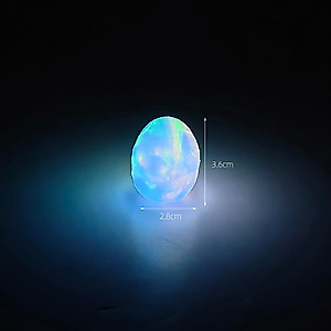 7.28'' Dragon Ovipositor Dildo with 5 Eggs, Adult Sex Toy for Women, Couples, Silicone Dildo with Hollow Tunnel with 5 Balls, Luminous Dildo Glow in The Dark - Small Luminous Egg