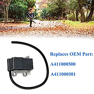 AILEETE A411000500 Ignition Coil for Echo ES-250 PB-250 PB-250LN ES-252 PB-252 Blowers A411000501