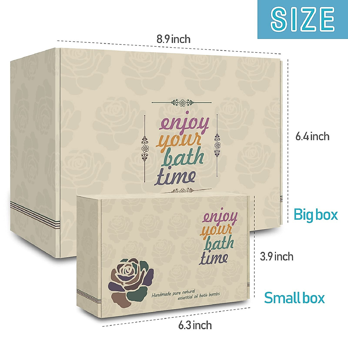 INTEYE Organic Bath Bombs Gift Set, 24 Handmade Fizzies Rich in Essential Oil, Moisturize Dry Skin, Gifts idea for Kids, Her/Him, Wife/Girlfriend, Birthday, Christmas, Mothers Day