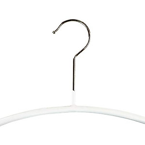 Mawa by Reston Lloyd Euro Narrow Clothing Hangers, Set of 10,White