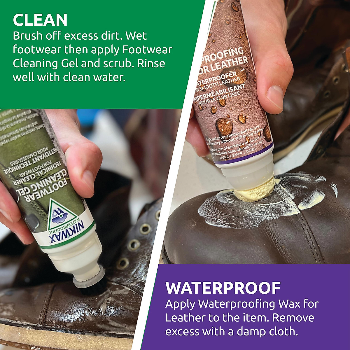 Nikwax Waterproofing Wax for Leather , 3.4 oz