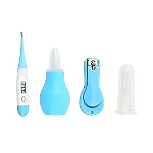 Baby Grooming Kit, Infant Safety Care Set with Hair Brush Comb Nail Clipper Nasal Aspirator Ear Cleaner,Baby Essentials Kit for Newborn Girls Boys