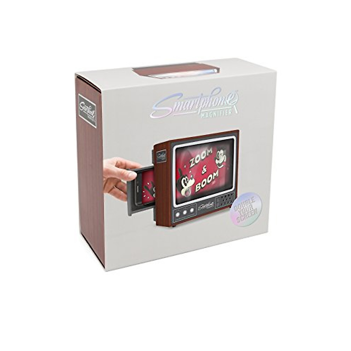 Phone Screen Magnifier – Retro Style 8-Inch TV Cell Phone Magnifier – Cell Phone Movie Screen With Stand, 2X Magnification