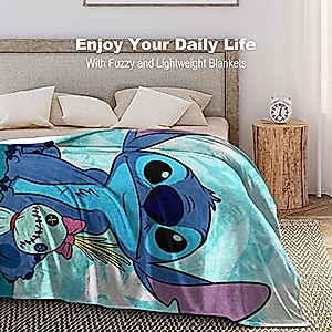 Throw Blanket Ultra-Soft Comfortable Blankets Flannel Fits Couch Sofa Office Suitable for All Season 50"x40"