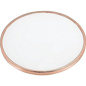 ACME Alivia Coffee Table - - Rose Gold & Frosted Glass