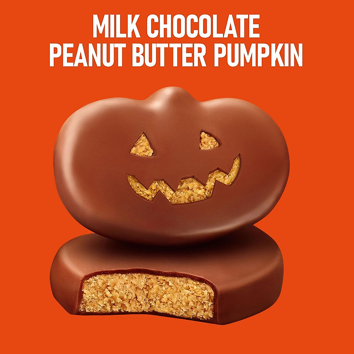 Reese’sHalloween Peanut Butter Pumpkin Cups King Size Pack of 3 - Delicious Treats ReesesHalloween Candy KingSize Bars for Spooktacular Festivities - Great for Kids and Adults 2.8 Oz, 170 Calories