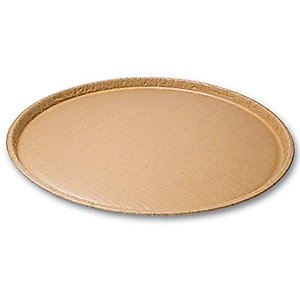 Solut 64045 Kraft Paper Catering Tray, Natural, 16" Diameter (Case of 50)
