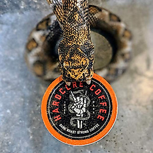 Hardcore Ground Coffee, High Caffeine, strong roast 16 Oz