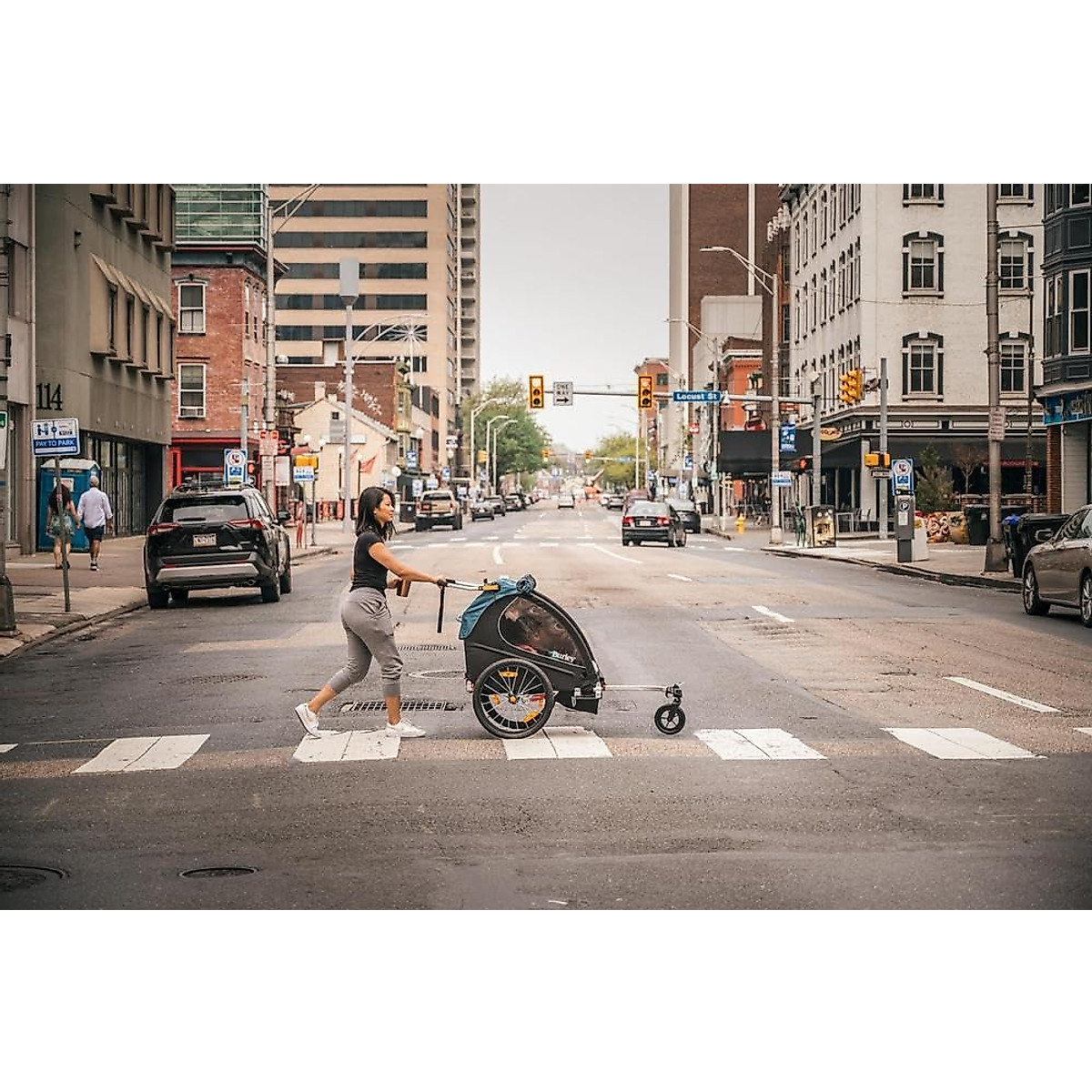 Burley Design One-Wheel Stroller Kit, One Size, Black (960047)