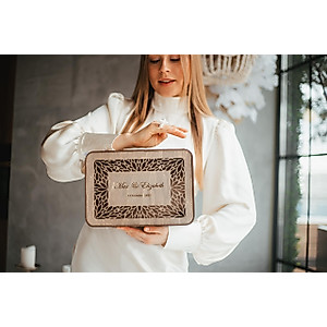 Custom Wedding Card Box, Rustic Wedding Decor, Boho Wedding Post Box, Wedding Money Box, Wood and Acrylic Card Box