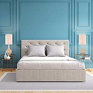 Catalina 31" Modern Hammered Metal Table Lamp with Hardback Linen Shade, Champagne