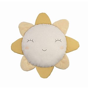 MON AMI Sunny Day Sun Shaped Pillow – 14.5”, Plush Floor Pillow & Decorative Cushion for Child’s Nursery, Bed or Couch, Cute Room Décor