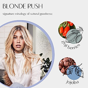 privé blonde rush conditioner blue-violet conditioner/tones & brightens natural or bleached blondes & highlighted brunettes/strengthens damaged hair 237ml / 8oz