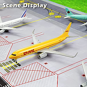 Lose Fun Park 1/300 Diecast Model Airplane DHL Airplane Model Boeing 737 Plane Model Plane for Collections & Gifts