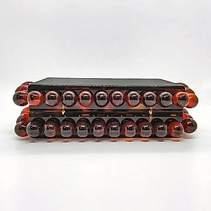 CUXVA Acrylic Clutch Purse for Women with Marbling Evening Handbag Square Box Crossbody Bag with Glitter Beads for Wedding Christmas Cocktail Party