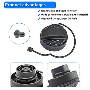 Gas Cap Fit For Porsche 911/Boxster/986/987/996/997/Cayman fuel Cap, 1997-2012 Porsche Boxster, 1998-2013 Porsche 911, 2006-2012 Porsche Cayman Fuel Cap Replace 99620124103 Porsche Gas Cap Tether