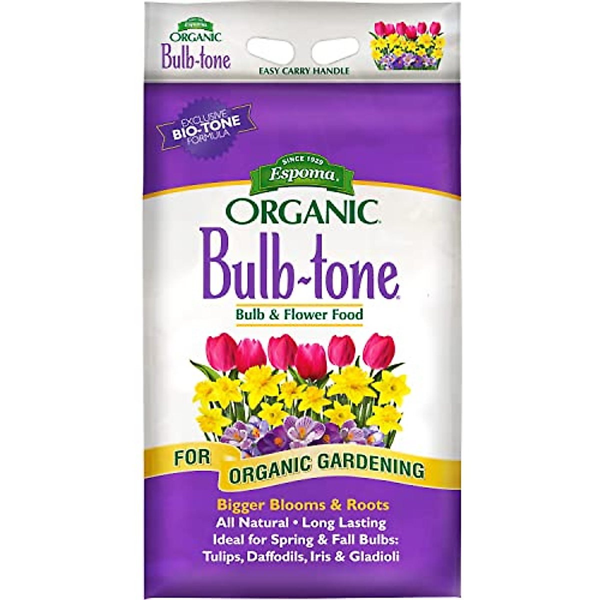 Espoma Organic Bulb-Tone 3-5-3 Natural & Organic Fertilizer and Plant Food for All Spring and Fall Bulbs. 18 lb. Bag. Use for Planting & Feeding to Promote Vibrant Blooms