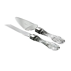 Waterford Wedding Cake Knife & Server Set, 12", Clear