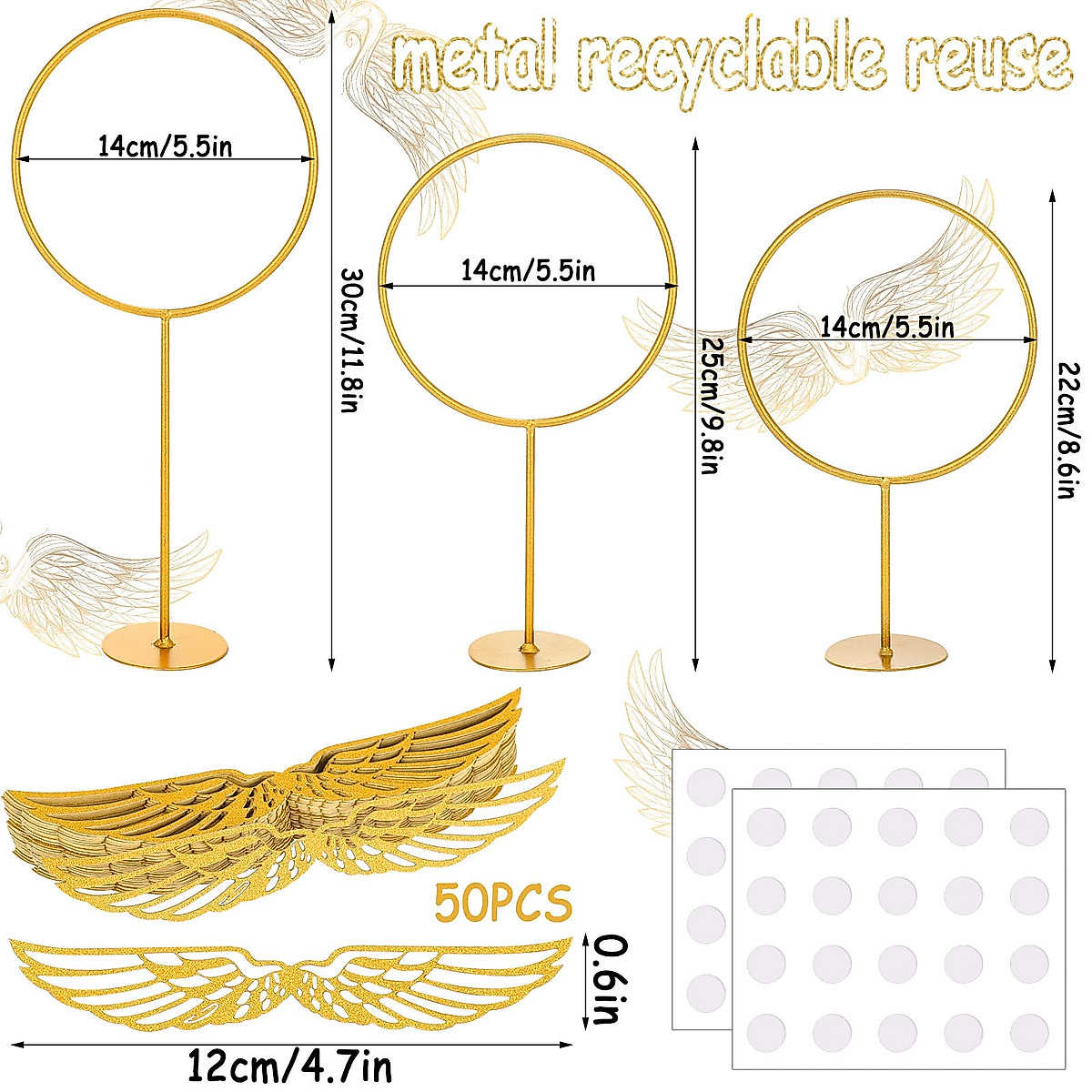 Wizard Party Chocolate Decoration with Goal Posts, Golden Snitch Wings Chocolate Wafer Cupcake Toppers with Glue Point for Birthday Wizard Theme Party Supplies Wedding