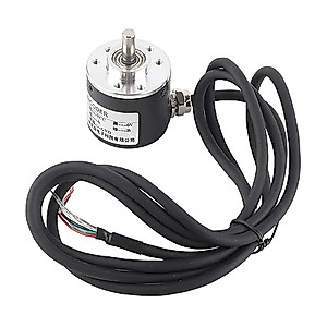 Magnetoelectric Incremental Rotary Encoder Wide Voltage AB Two Phases Shaft 6mm 600P/R DC5V-24V