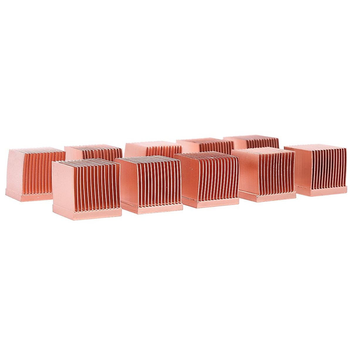 Alphacool 17427 GPU RAM Copper Heatsinks 14x14mm - 10pcs Air Cooling Passive Coolers