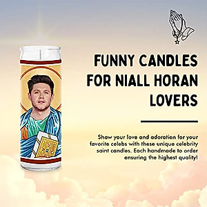 Niall Celebrity Prayer Candle - Funny Saint Votive - Pop Culture Celeb Prayer Candle - 100% Handmade in USA - Celebrity Novelty Gift
