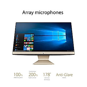 ASUS All-in-One Desktop PC, 23.8” FHD Anti-Glare Display, Intel Pentium Gold 7505 Processor, 8GB DDR4 RAM, 512GB PCIe SSD, Windows 10 Home, Kensington Lock, V241EA-DB003