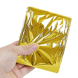 Clobeau 5PCS Emergency Sleeping Bags Thermal Camping Emergency Blankets Space Blankets Survival Waterproof Bivy Survival Gear for Hiking Camping, First Aid Kits Survival Gear Sleep Bags Bivy