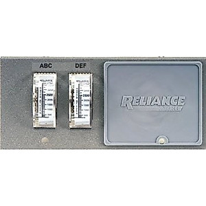 Reliance Controls Pro/Tran Transfer Switch Watt Meter Plate WP7500