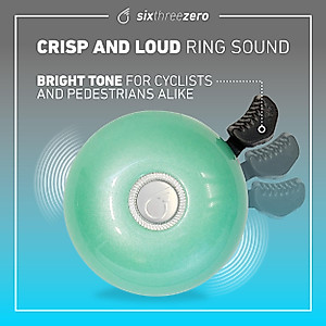 sixthreezero Classic Bike Bell for Adult Men Women and Kids Bicycles, Mint Green