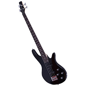 Exquisite Stylish Bass Guitar - IB Bass with Power Line and Wrench Tool - Rosewood Fingerboard - Professional Bass Guitar With 4 Thicker Strings And Larger String Tension - Sunset Color
