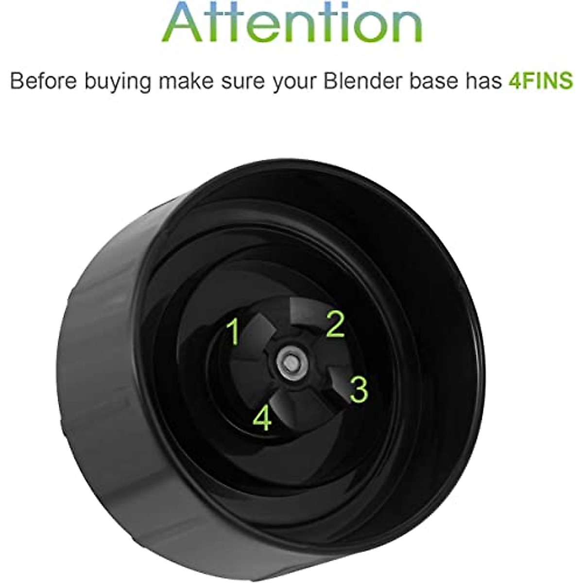 2 Cross Blades with 4 Rubber Gaskets QT Replacement Parts Compatible with 250w Magic Bullet Blender, Juicer and Mixer(Model MB1001)