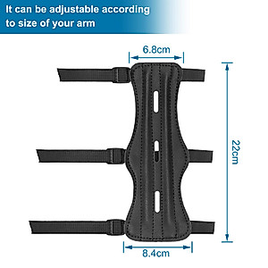 Coolrunner Archery Arm Guard Leather, Adjustable Bow Armguard, Archery Armguard Protector Arm Guard for Unisex, Archery Arm Guard to Shooting Hunting Practice