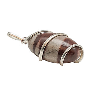 PG COUTURE Narmadeshwar Shivling Pendant Narmada Stone Locket (Multicolor)