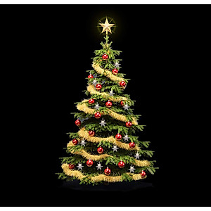 Senofun Snowflakes LED Curtain Lights Color Changing 11.5ft 16 Snowflakes Fairy Lights 80pcs LED Snowflake Lights for Home, Church, Wedding, Birthday (Snowflakes-Warm White)