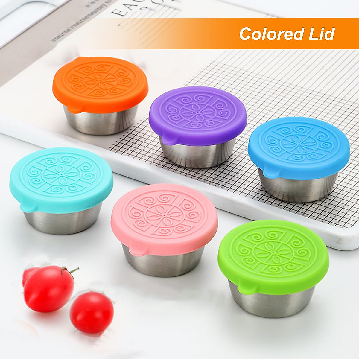 YIENOGO Salad Dressing Containers and Fruit Vegetable Storage Containers for Fridge with Colander and Lid Refrigerator Storage Containers Bins Organizer for Fruit Food Produce, White, YI-01F09