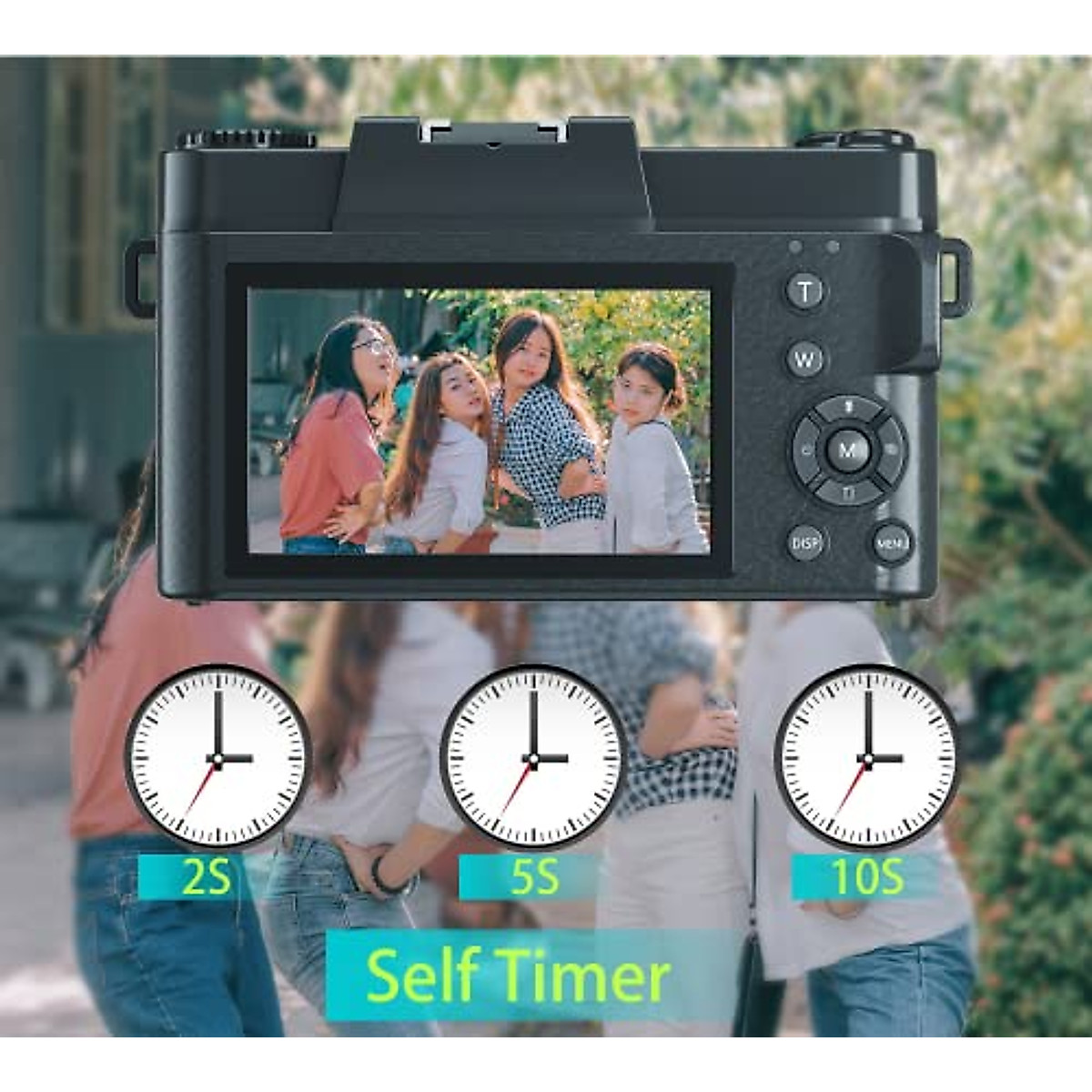 Digital Camera, Kids Camera with 16X Digital Zoom, 1080P Video Camera 24MP Pocket Camera for Teens Adults Boys Girls