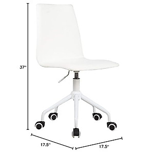 Urban Lifestyle Linen Swivel Chair, White