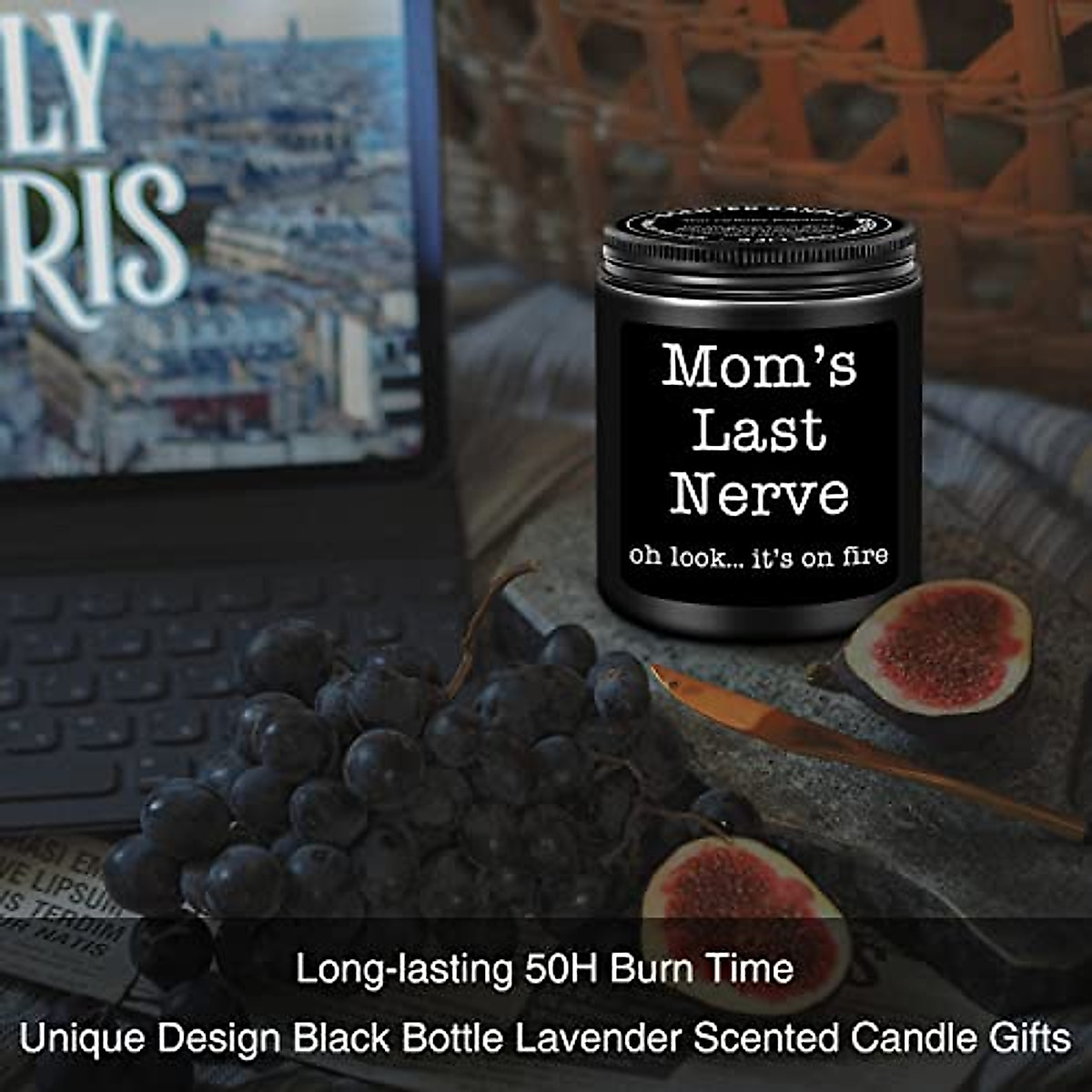 Mothers Day Gifts for Mom from Daughter Son, Best Mom Gifts, Funny Mothers Day Gifts, Mom Christmas Gifts, Thanksgiving Birthday Gifts for Mom Stepmother Adoptive Mother, Lavender Scented Candles